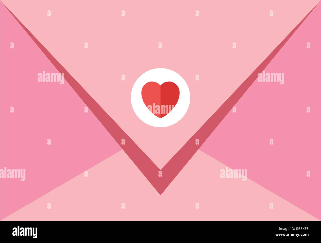 envelope with heart icon Stock Vector Image & Art - Alamy