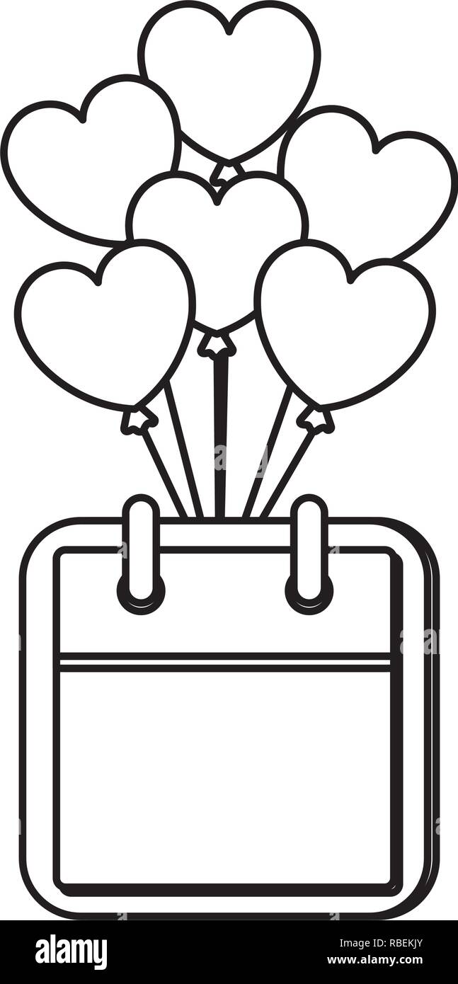 Birthday date calendar balloons hi-res stock photography and images - Alamy