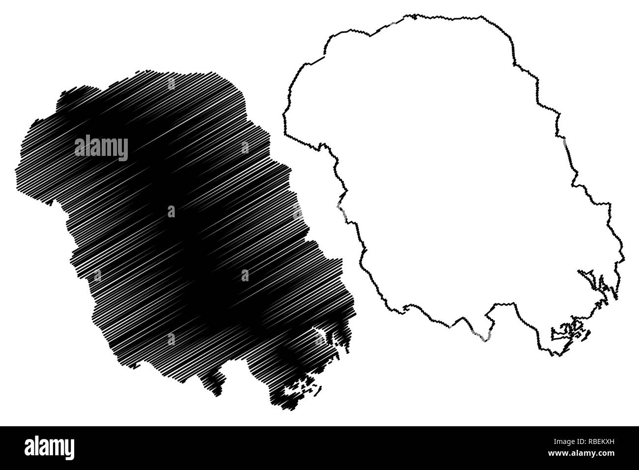 Telemark (Administrative divisions of Norway, Kingdom of Norway) map ...