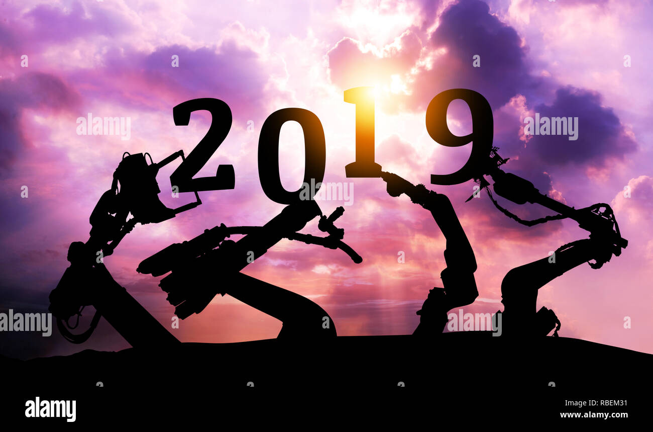 2019 years of ai automation robot technology , industry 4.0 ...