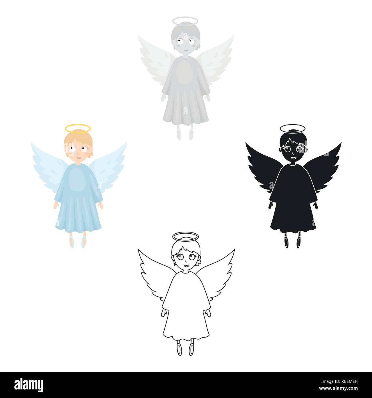 Angel cheeks Stock Vector Images - Alamy