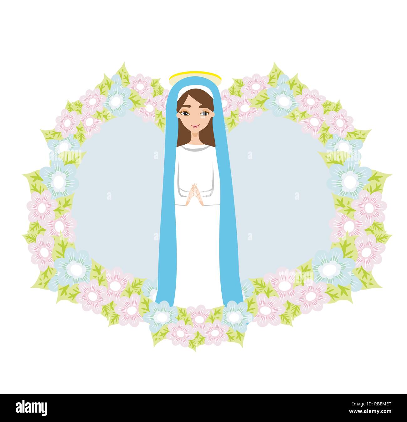 Mary the immaculate Stock Vector Images - Alamy