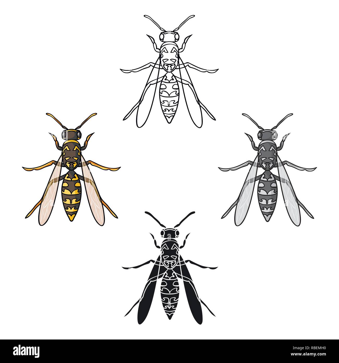 animal,art,cartoon,danger,dangerous,design,fly,graphic,honey,hornet ...