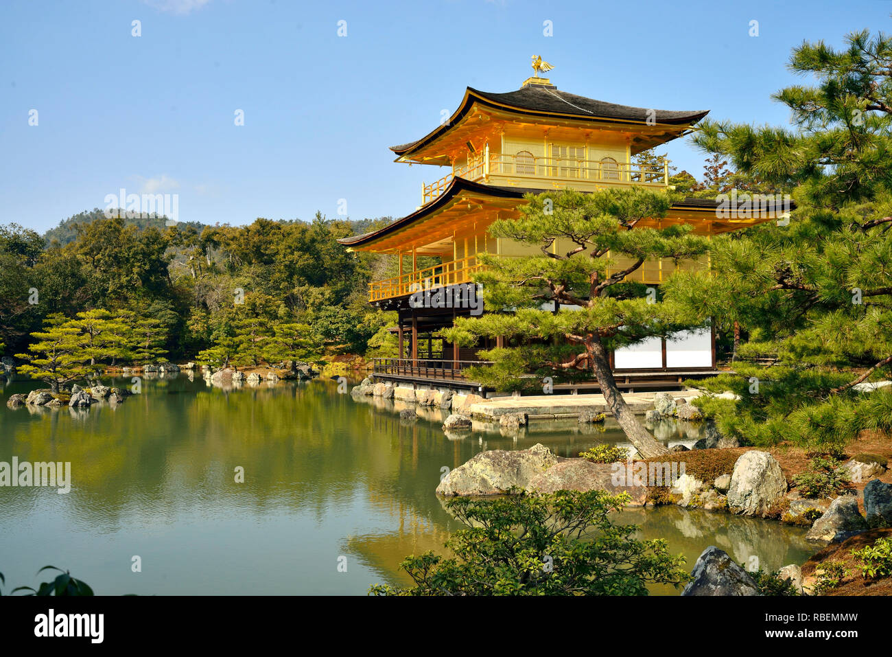 Kinkakuji, Kyoto. Also called “Golden Pavillon”, this Buddhist Temple ...