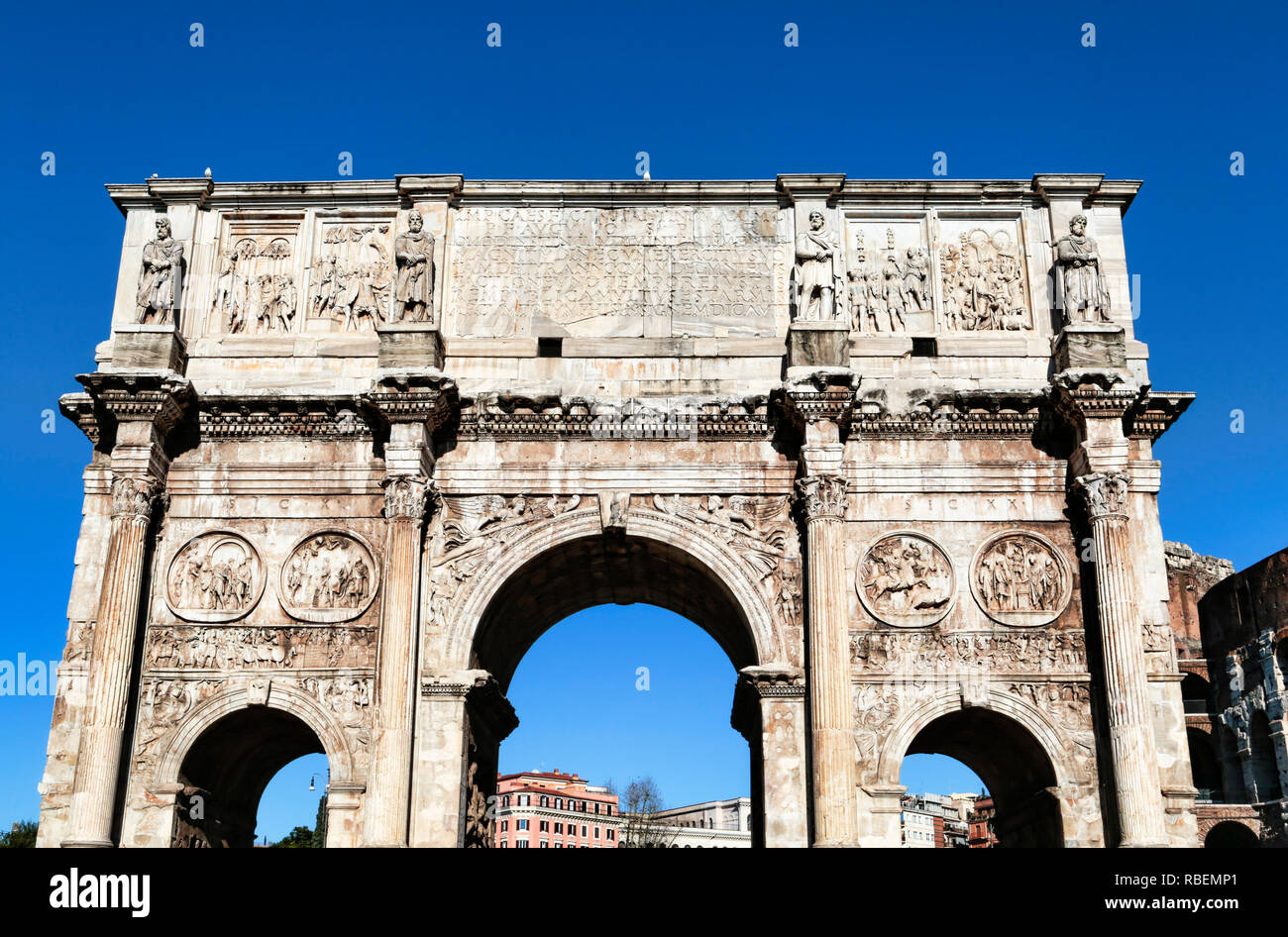 Triumphal arch of trajan hi-res stock photography and images - Alamy
