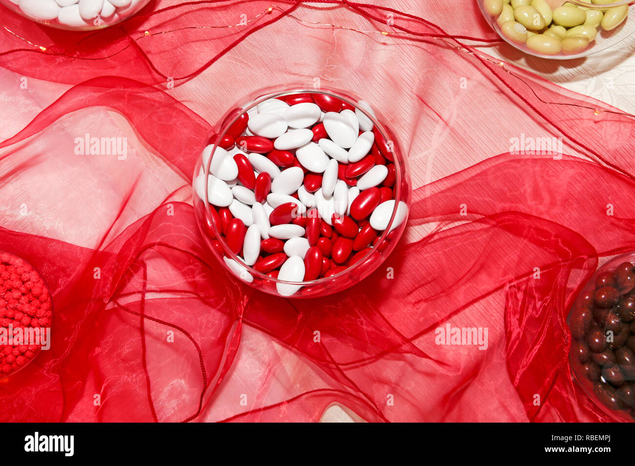 Coated almond candies hi-res stock photography and images - Alamy