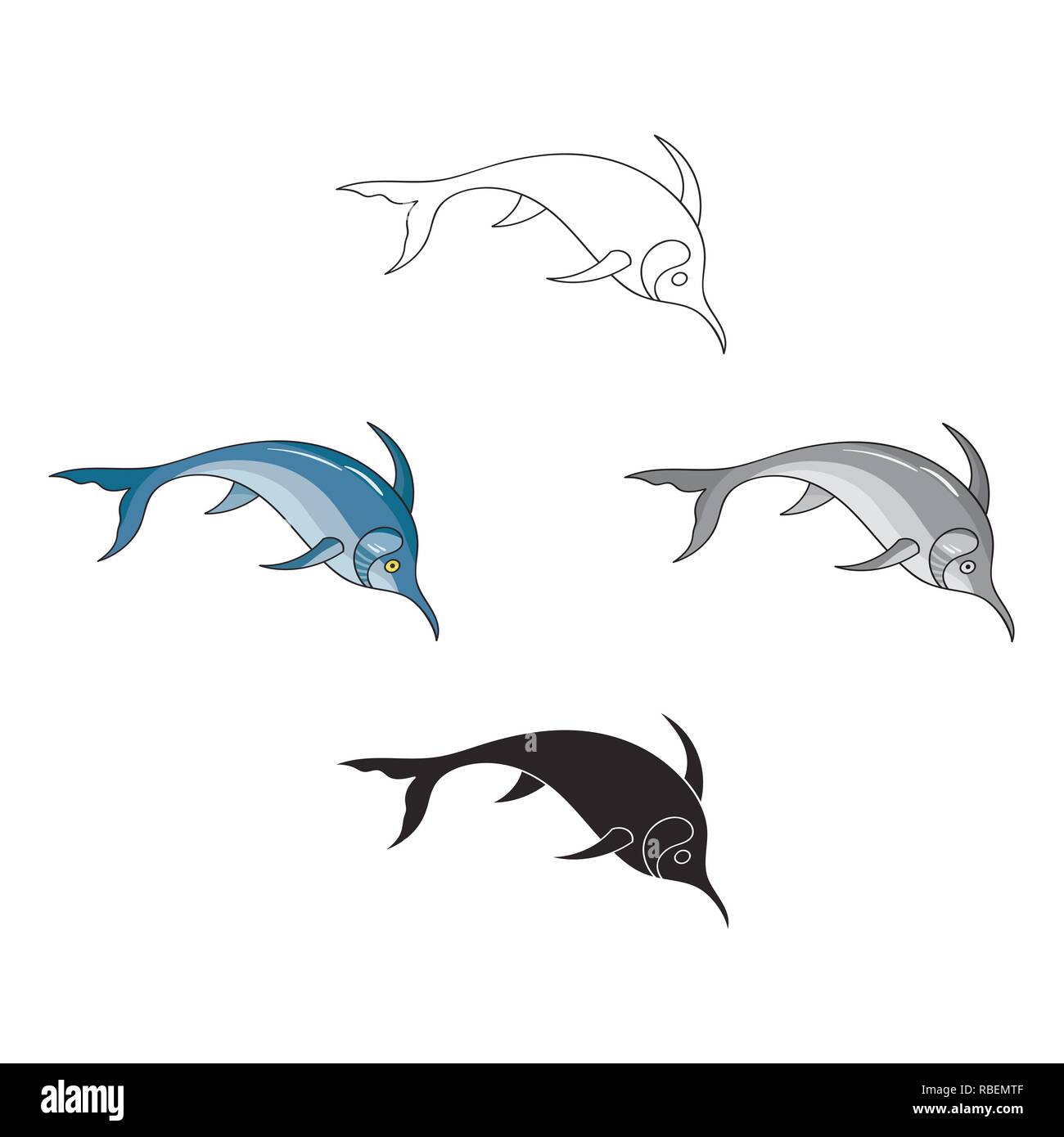 Billfish vector vectors hi-res stock photography and images - Alamy