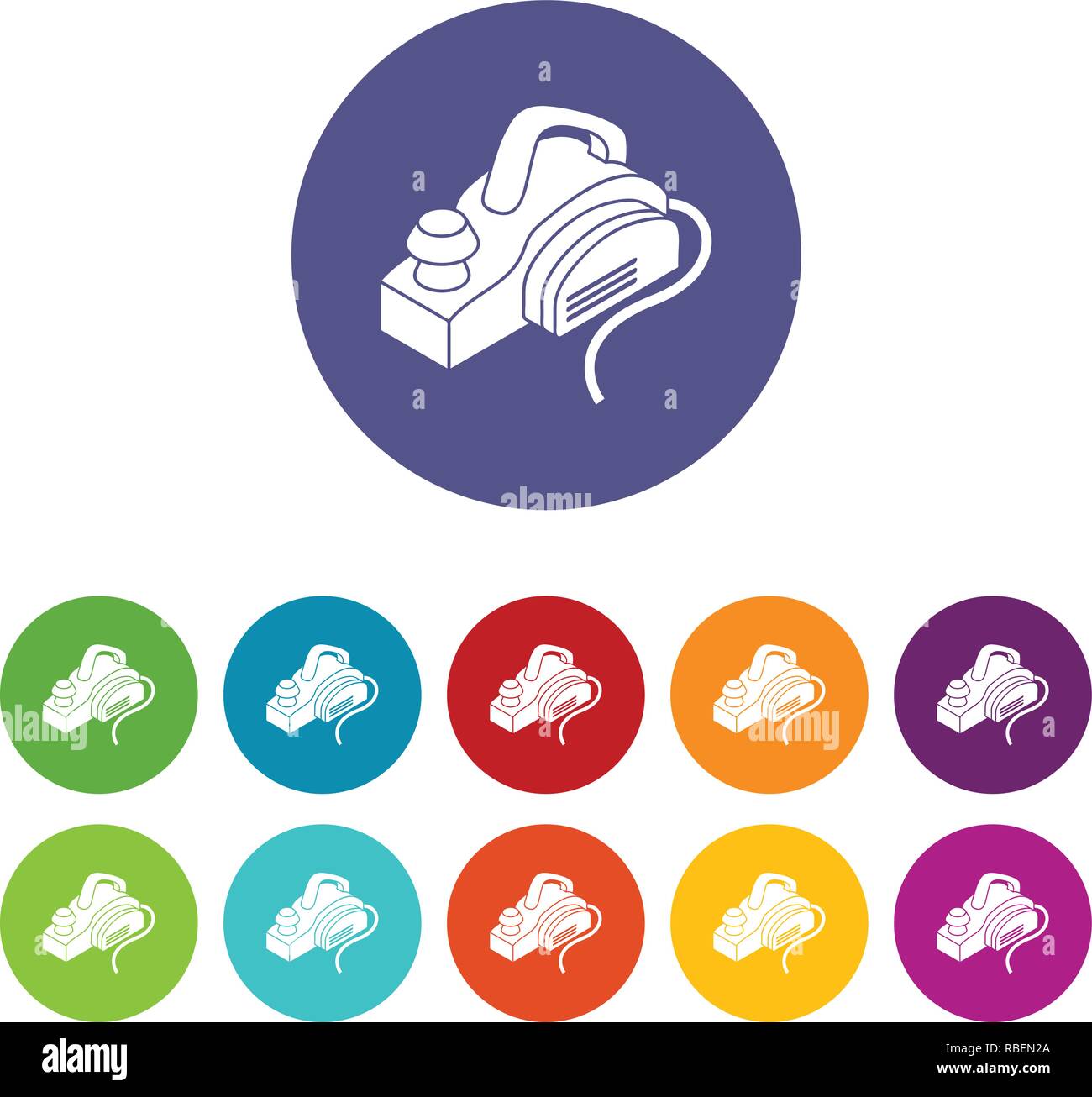 Hand power tool icons set vector color Stock Vector Image & Art - Alamy