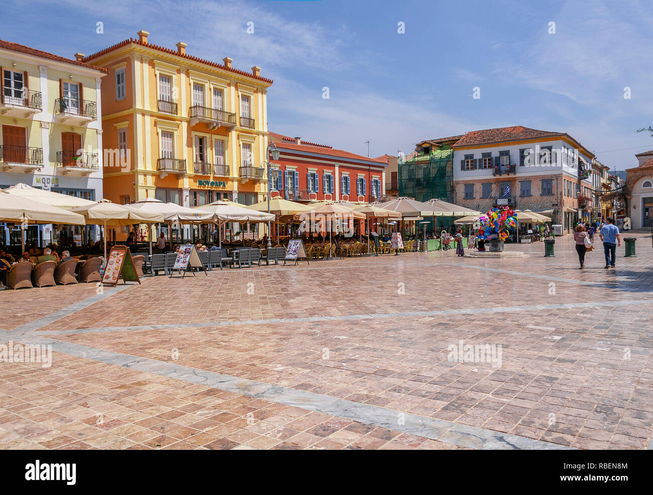 Syntagma Square, Nafplio or Nafplion, (the former capital of Greece ...