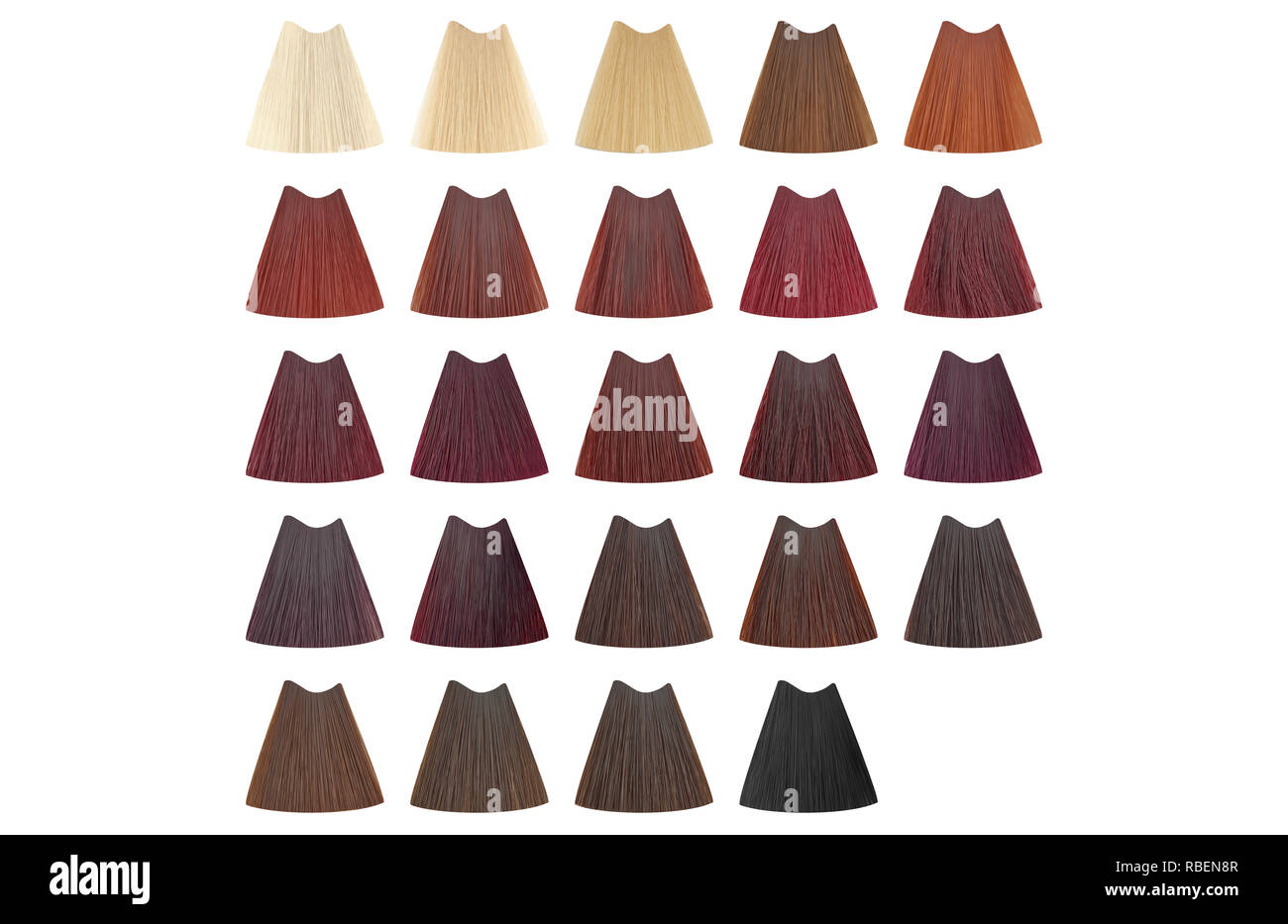 Hair coloring blonde palette hi-res stock photography and images - Alamy