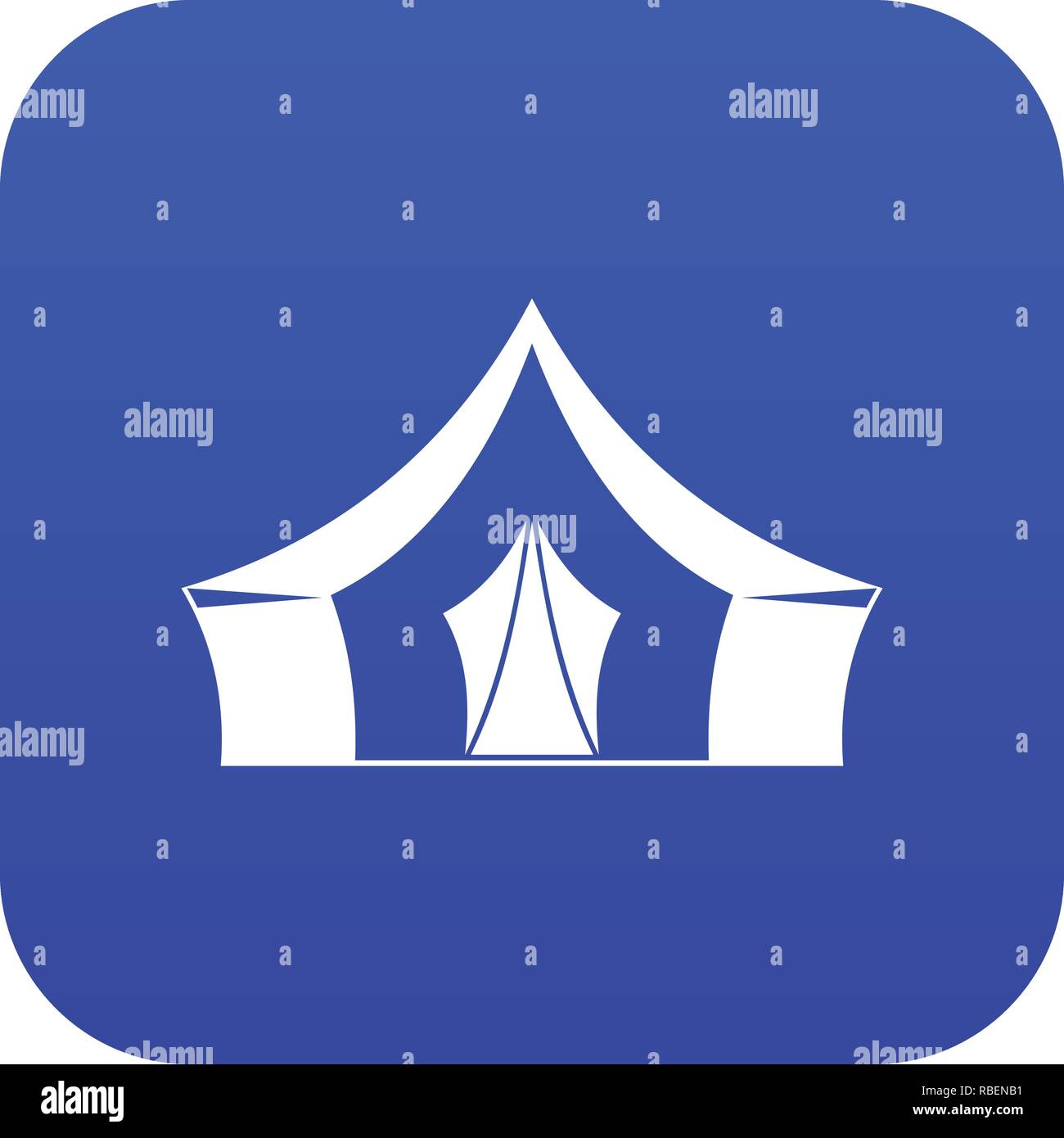 Tent, camping symbol icon digital blue Stock Vector Image & Art - Alamy