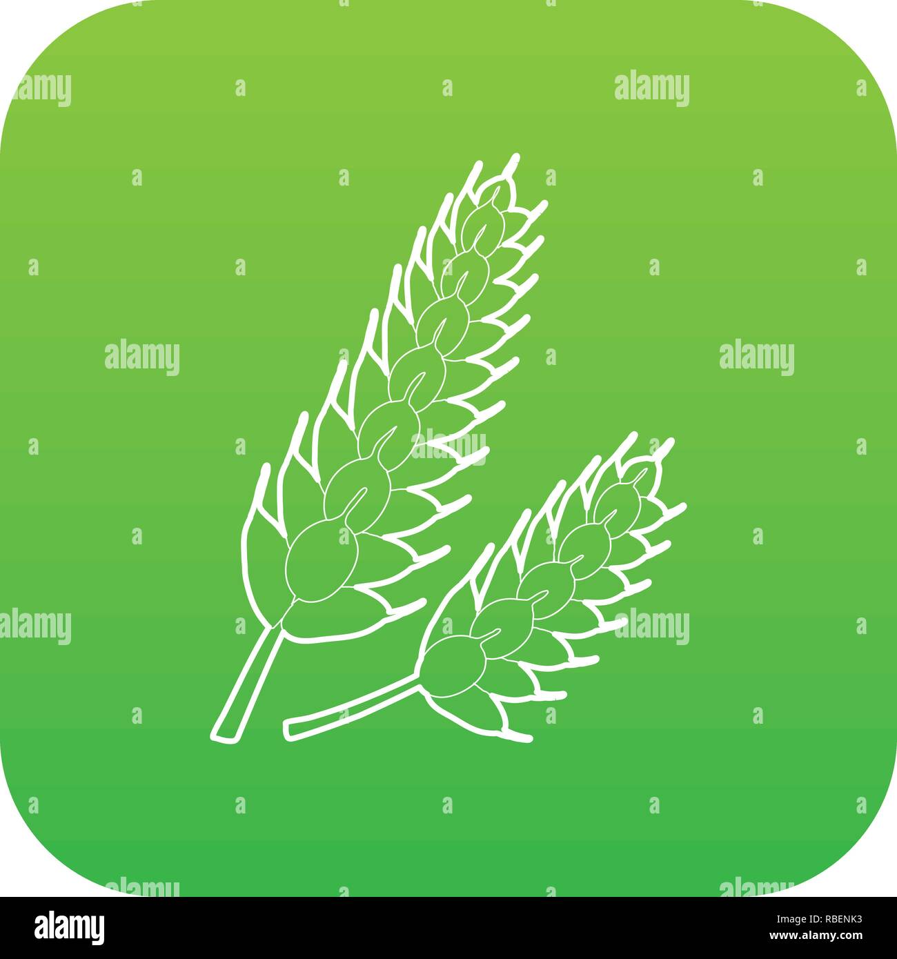 Spica icon green vector Stock Vector Image & Art - Alamy