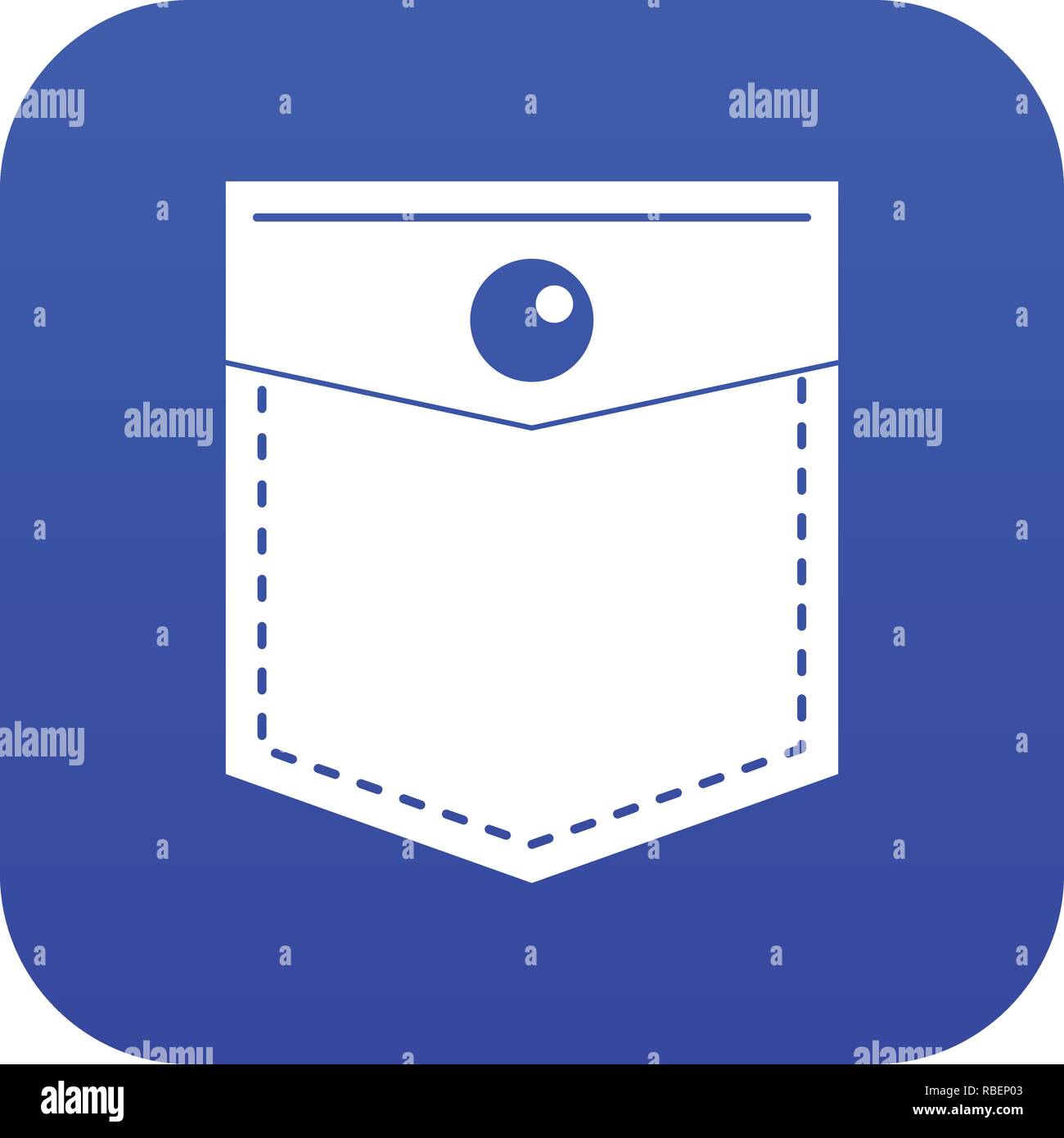 Black pocket symbol icon digital blue Stock Vector Image & Art - Alamy