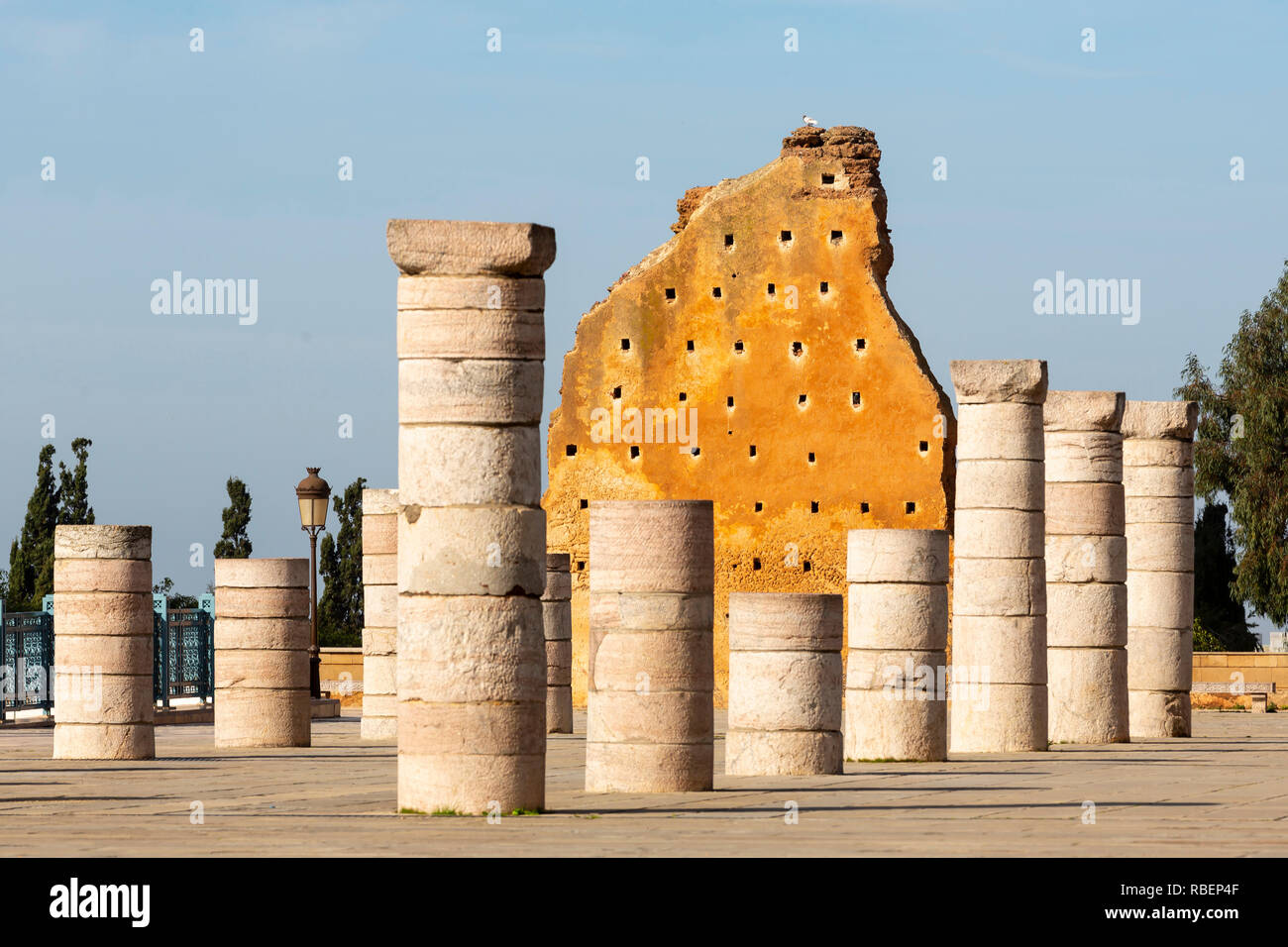 Hassan Tower or Tour Hassan is the minaret of an incomplete mosque in ...