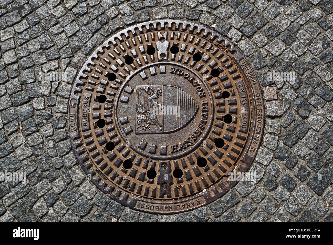 Manhole cover germany hi-res stock photography and images - Alamy