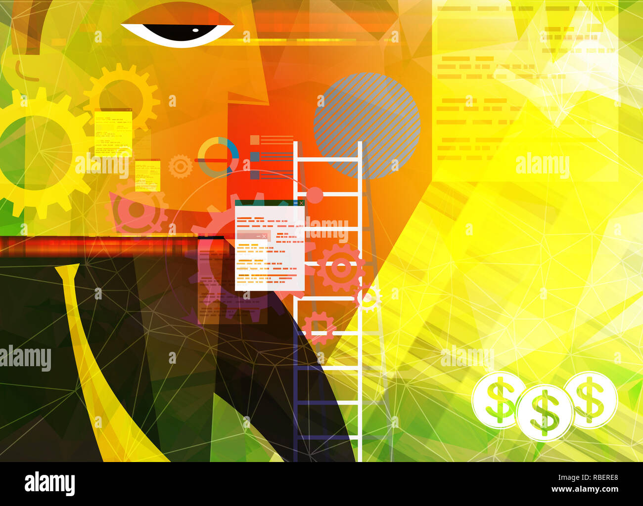 Business Target Background - Illustration as JPG File Stock Photo - Alamy