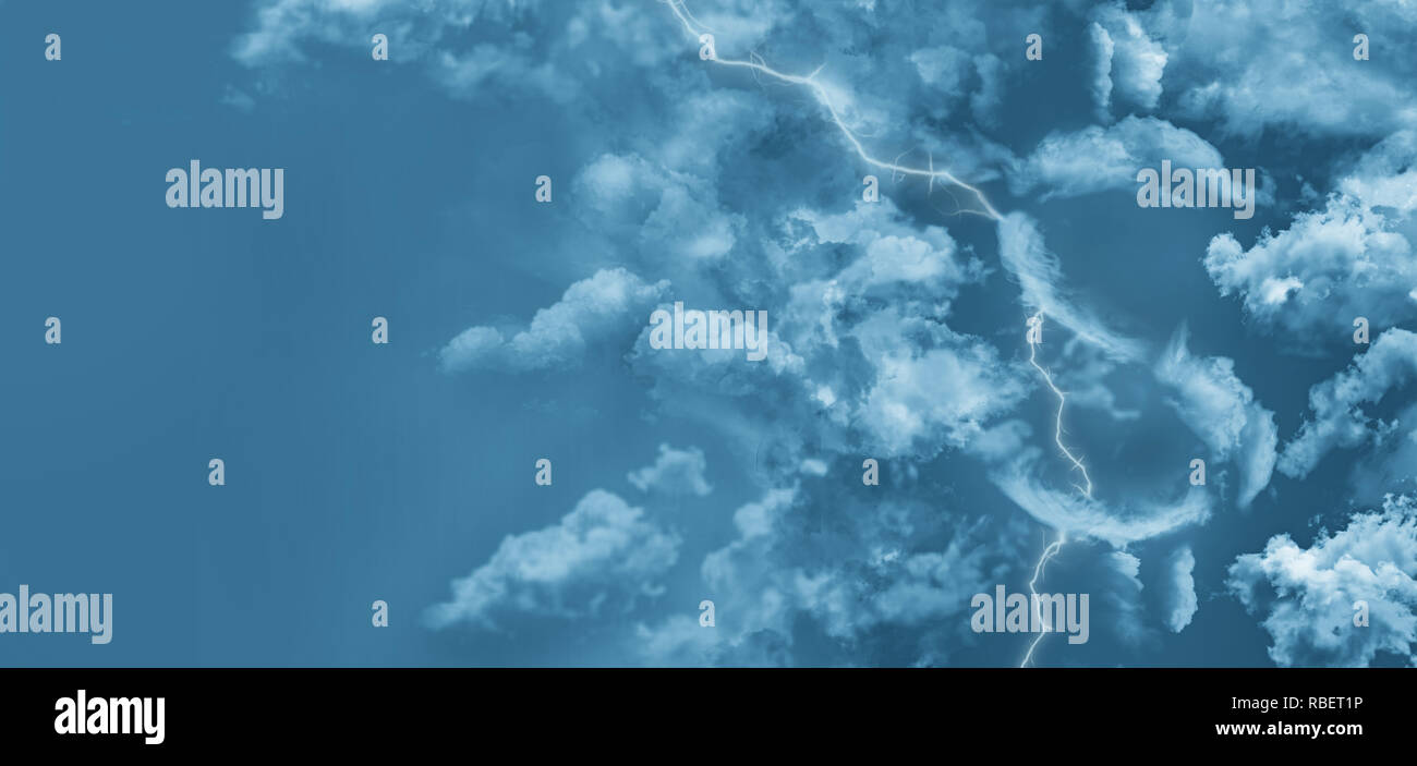Clouds are shaped like a dollar sign in the sky. Relates to stormy ...