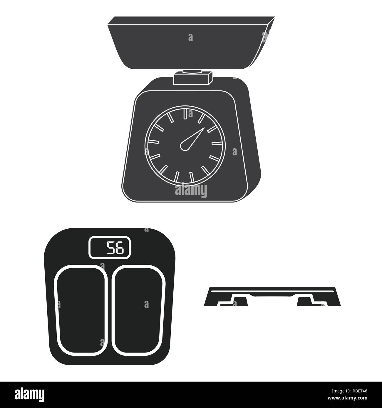 Digital scale lab Stock Vector Images - Alamy