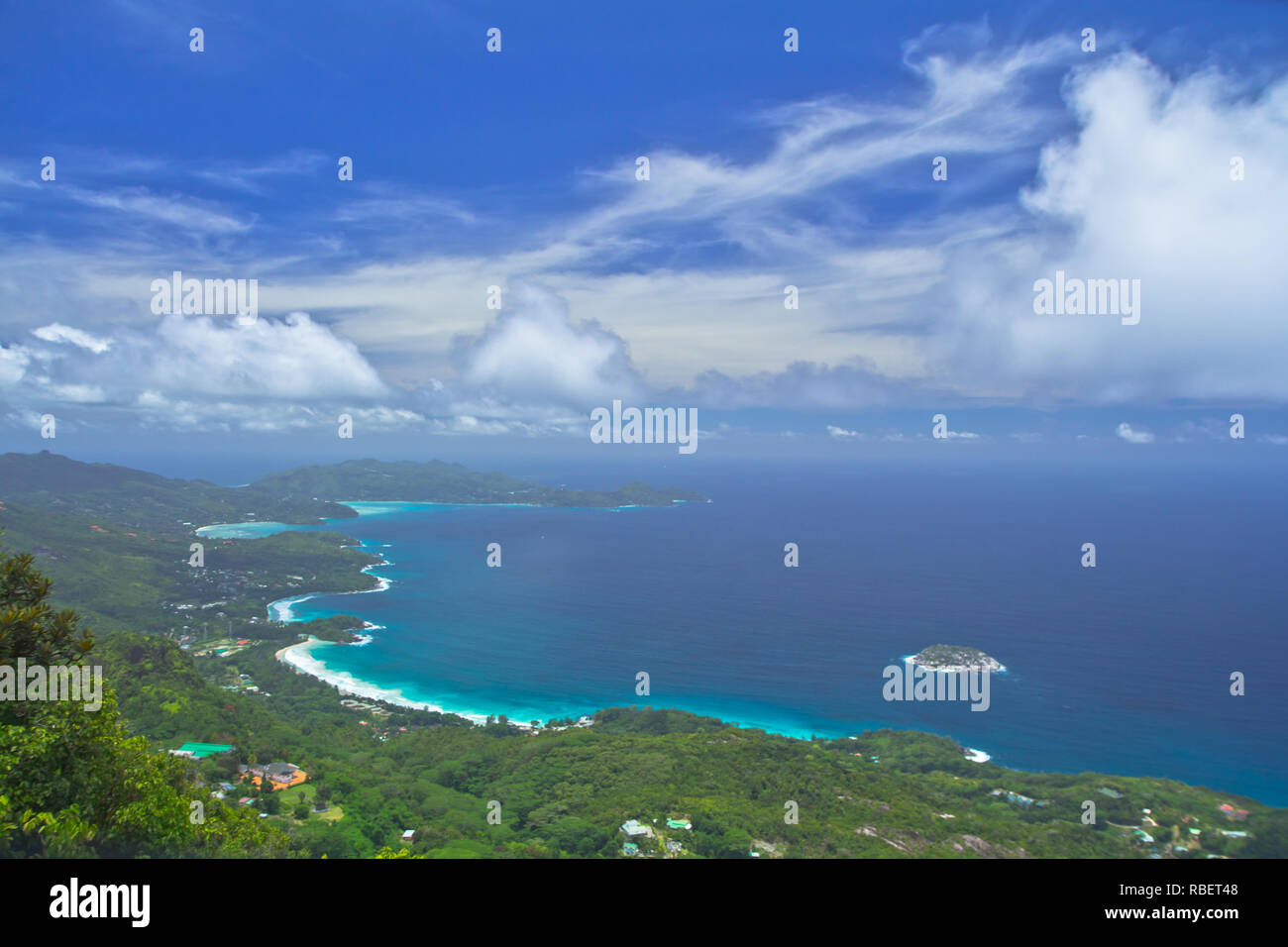 Morne Blanc, with its shear cliff face, is the most iconic mountain on ...