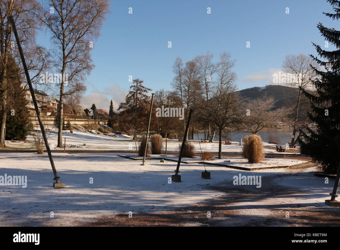 Winter am Titisee im Schwarzwald Stock Photo - Alamy
