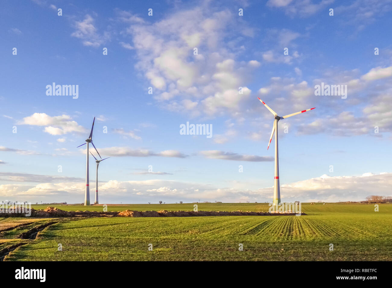 Windmill renewable Energy Stock Photo - Alamy