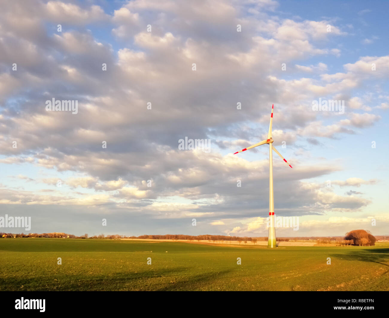 Windmill renewable Energy Stock Photo - Alamy