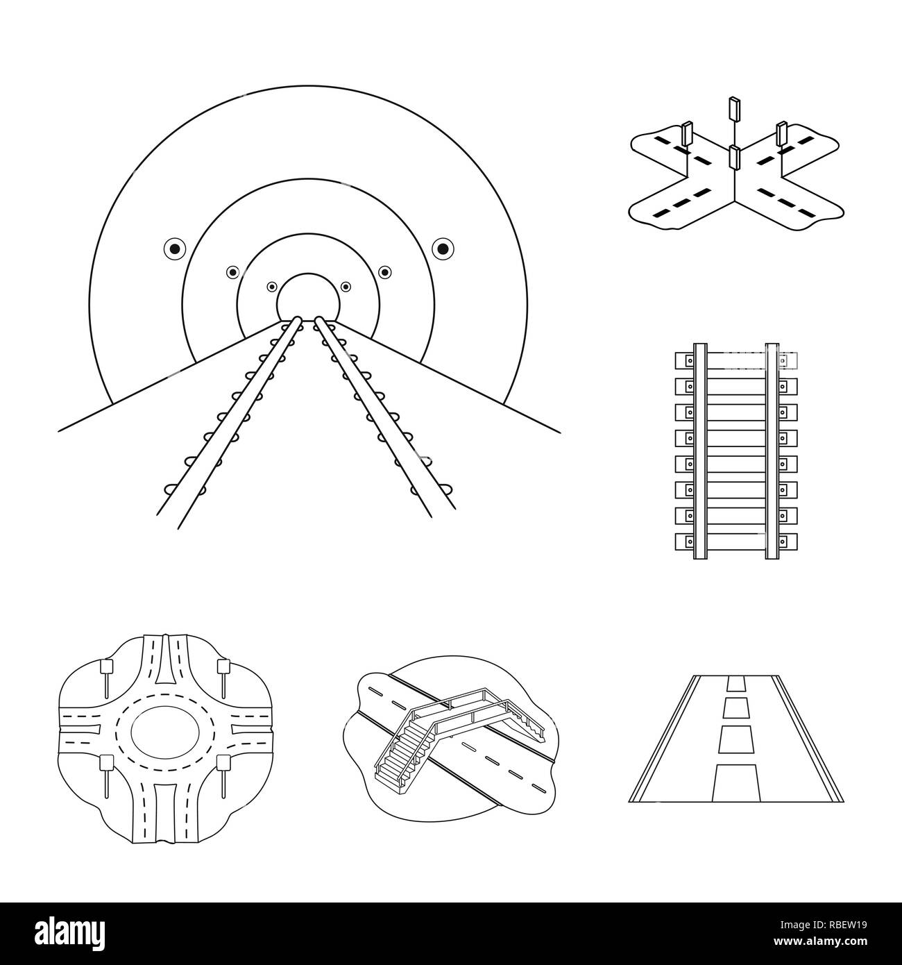 Route marking sign Black and White Stock Photos & Images - Alamy