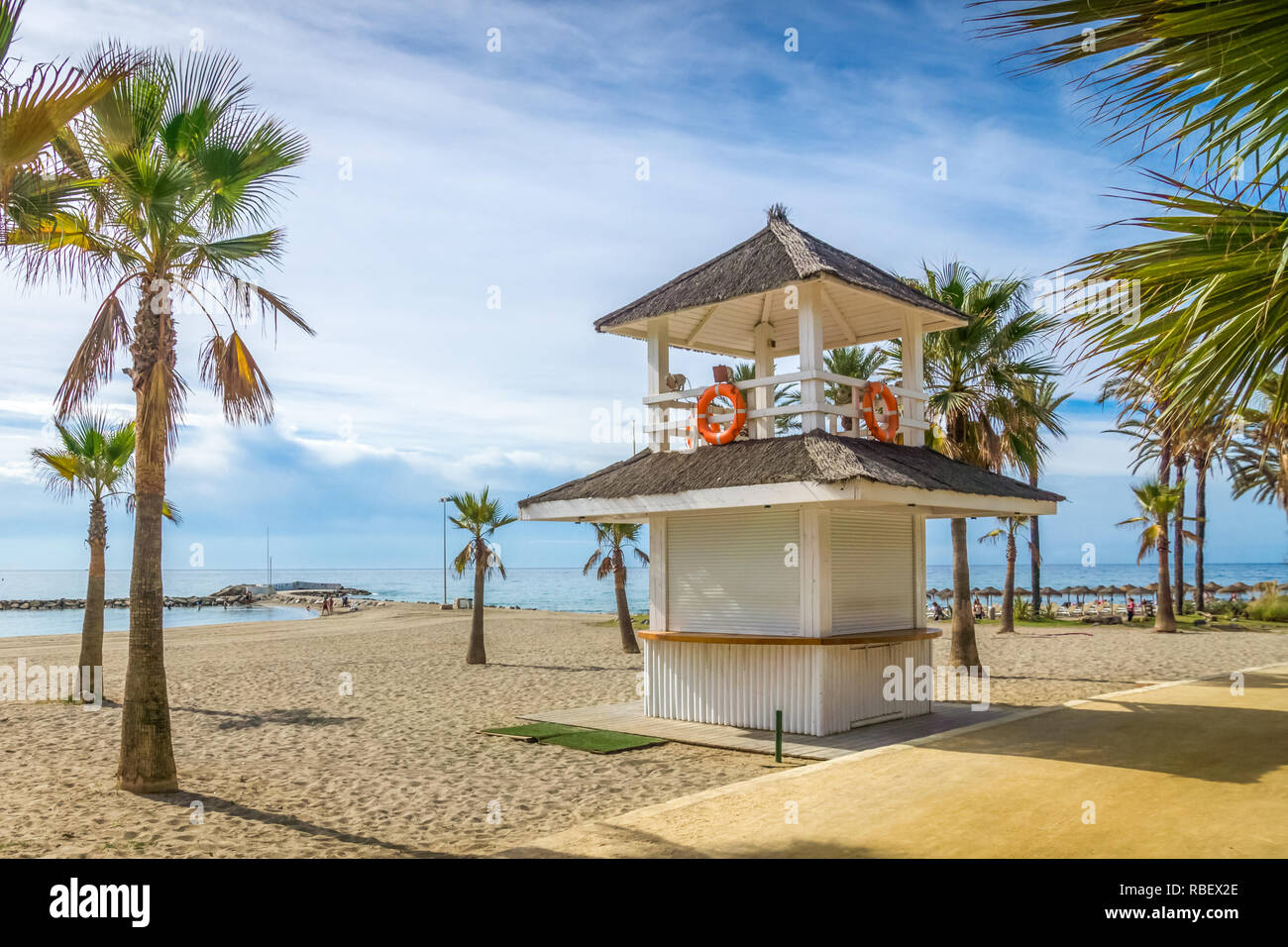 Marbella Beach, Spain Stock Photo - Alamy