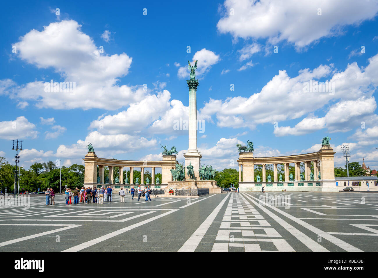 Budapest, Hero Square Stock Photo - Alamy