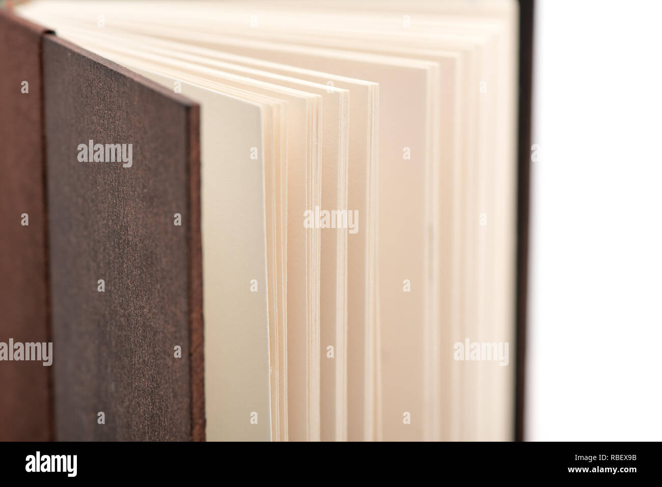 Open hardcover book white hi-res stock photography and images - Alamy