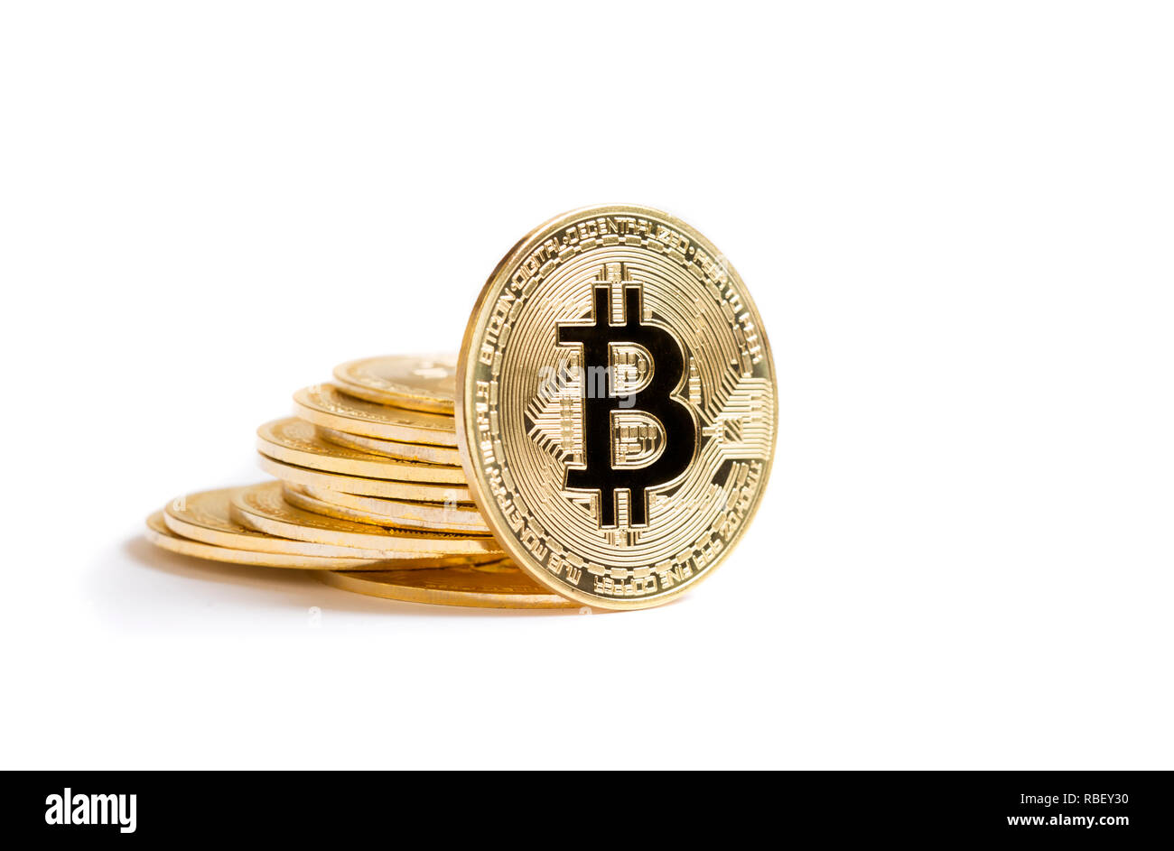 Bitcoin digital coin on Cut Out Stock Images & Pictures - Alamy