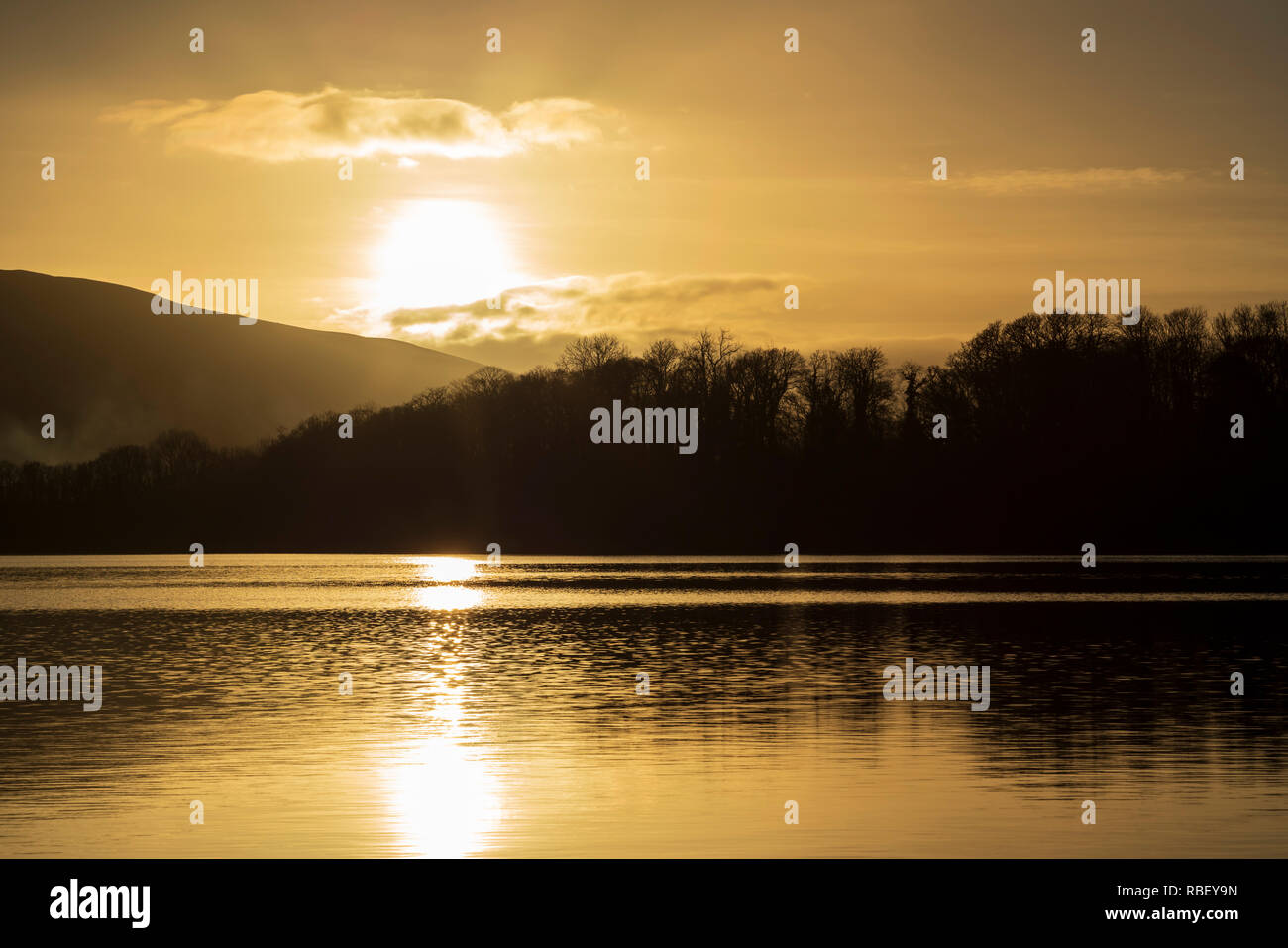 Lake district sunset hi-res stock photography and images - Alamy