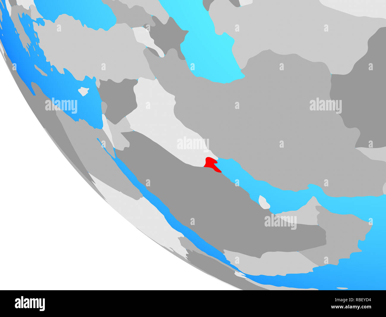 Simple political map kuwait hi-res stock photography and images - Alamy