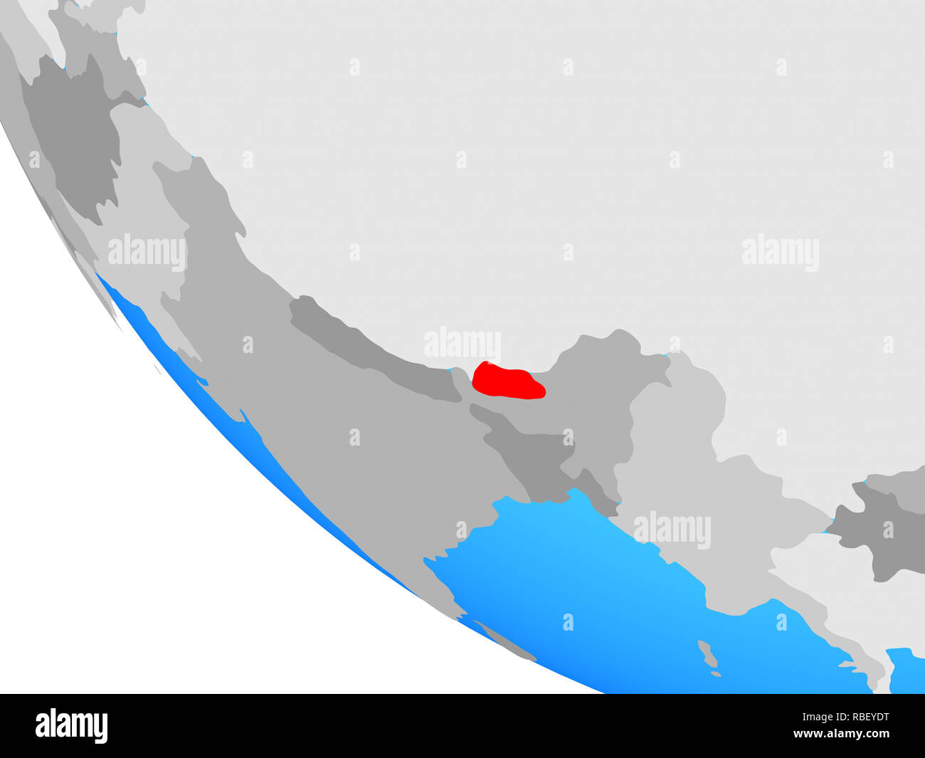Simple political map bhutan hi-res stock photography and images - Alamy