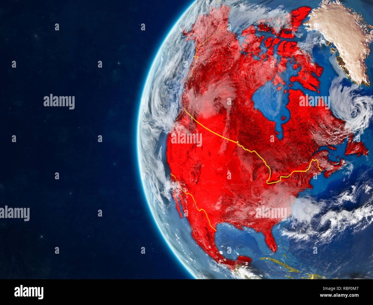 Nafta map hi-res stock photography and images - Alamy
