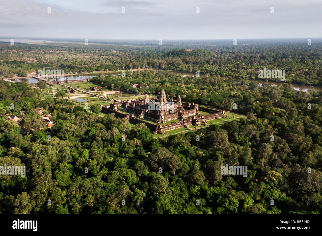 Angkor wat aerial view hi-res stock photography and images - Alamy
