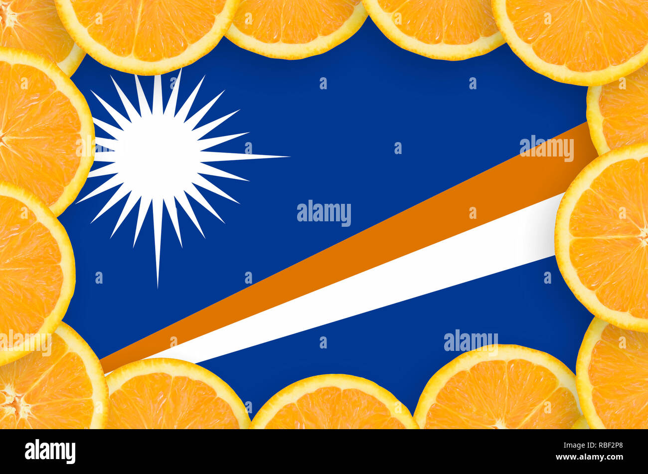 Vibrant flag marshall islands hi-res stock photography and images - Alamy