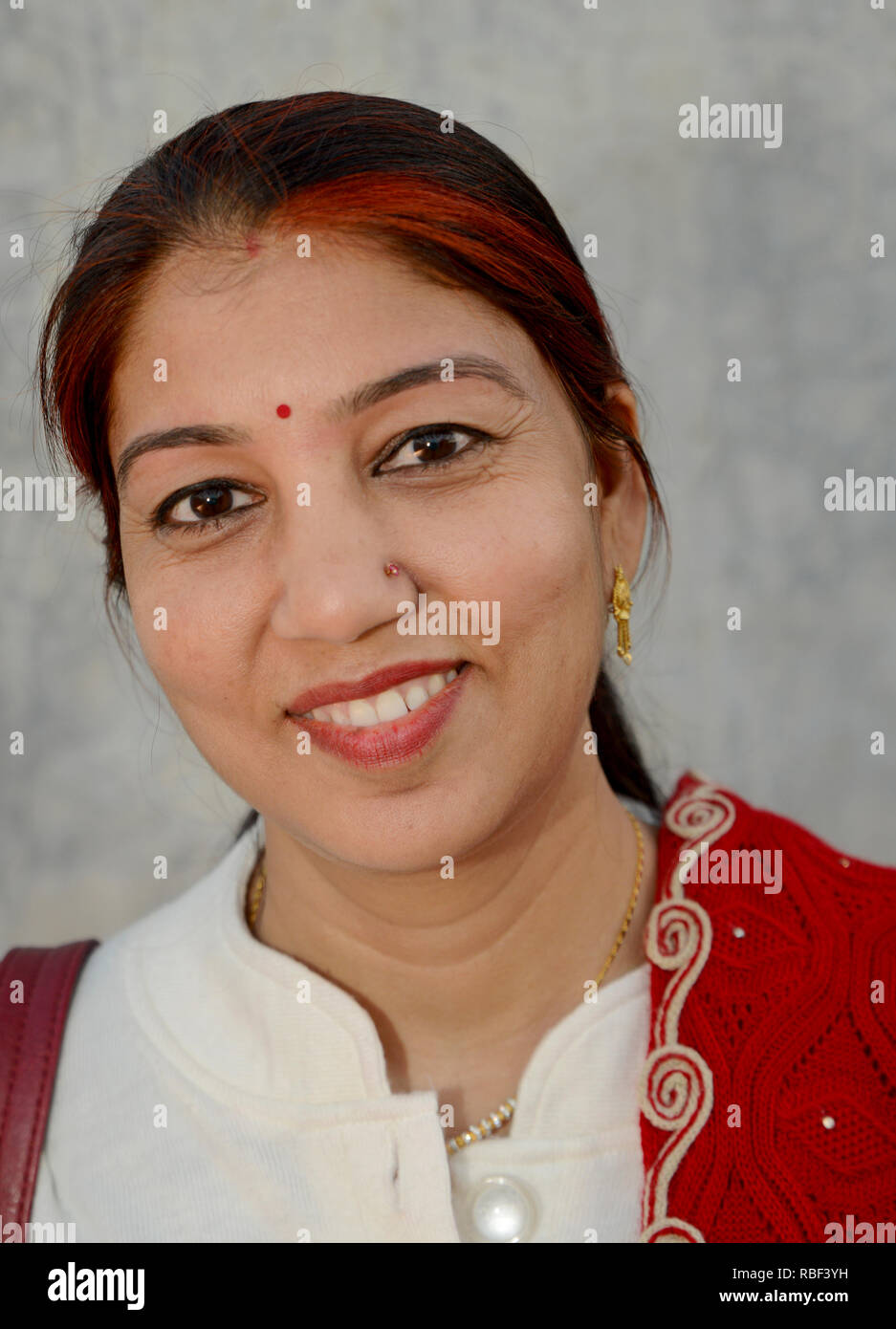 One Confident Attractive Indian woman Stock Photo - Alamy