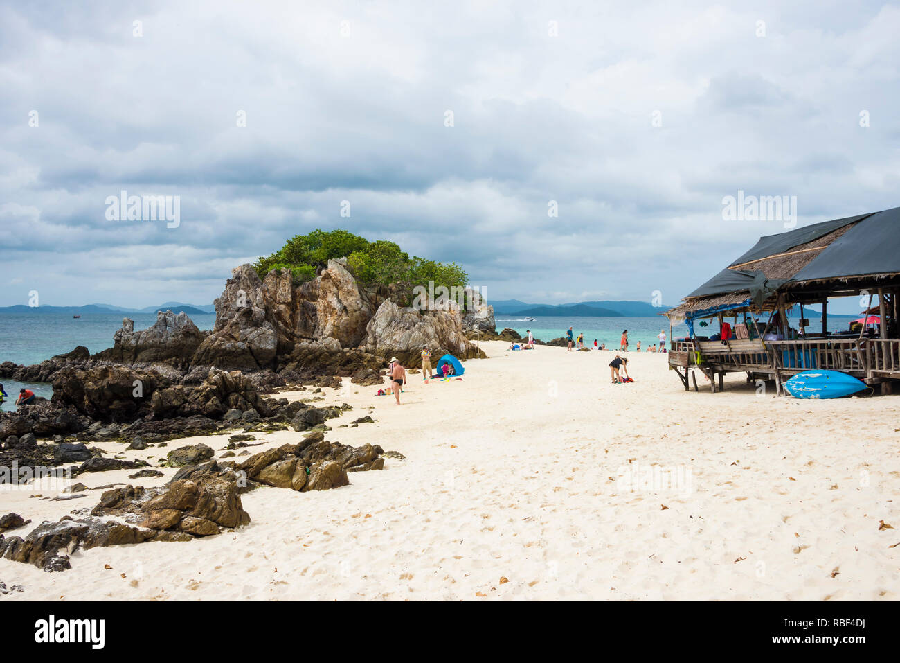 The coast of Kai Nok island in Thailand. Day 17 December 2019 Stock ...
