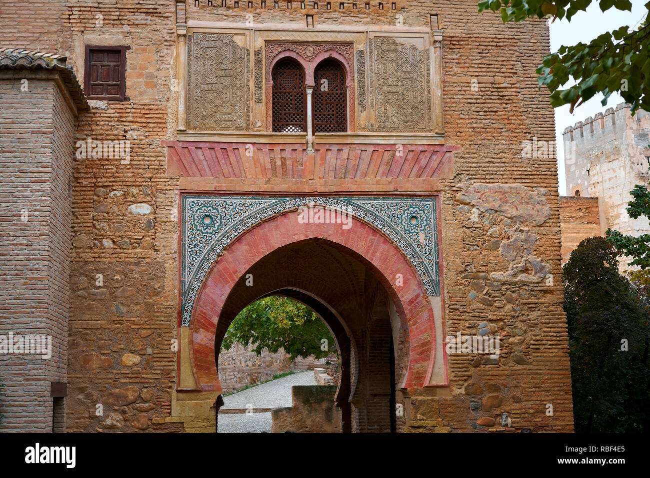Alhambra arch Puerta del vino in Granada of Spain Wine muslim Door ...