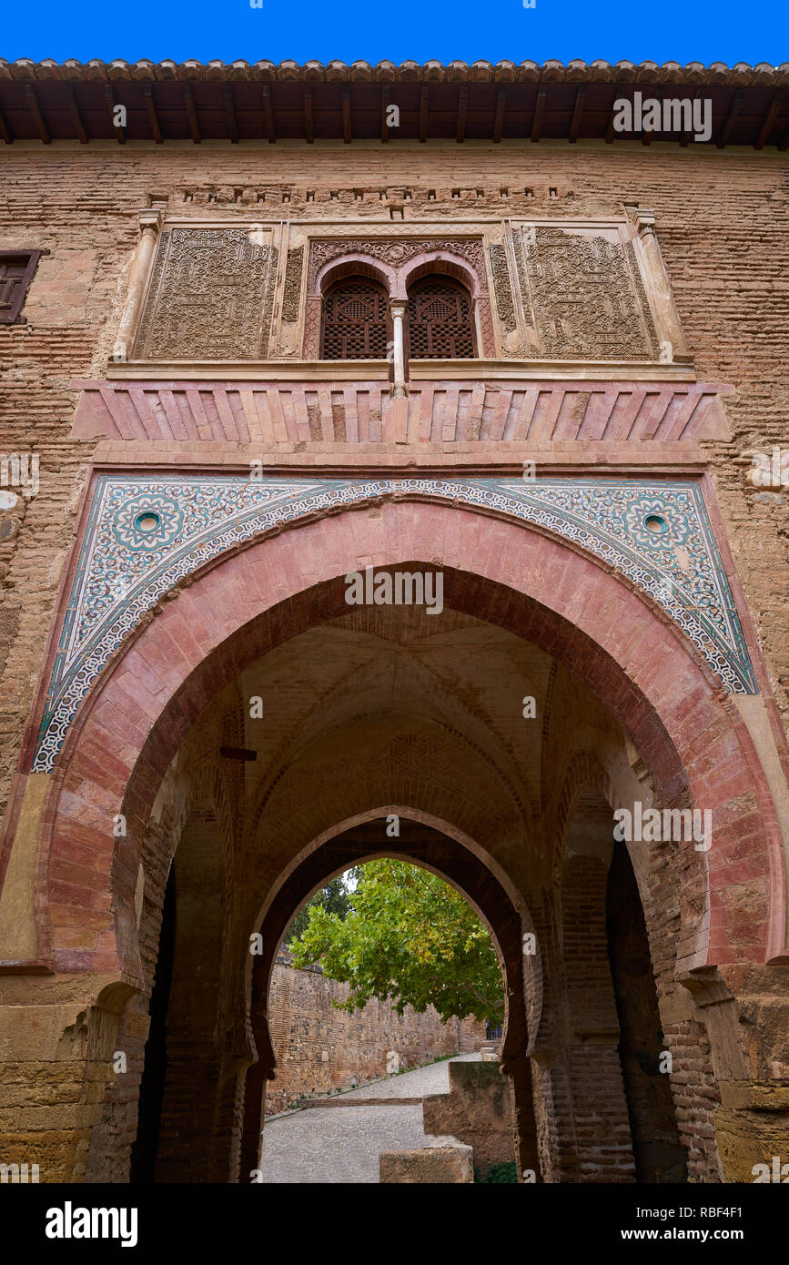 Alhambra arch Puerta del vino in Granada of Spain Wine muslim Door ...