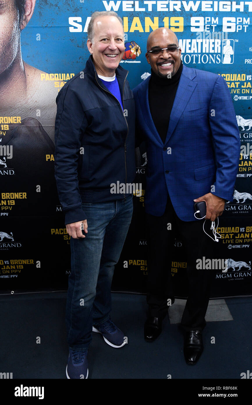 Los Angeles, Ca, USA. 9th Jan, 2019. Jim Gray and Leonard Ellerbe at ...