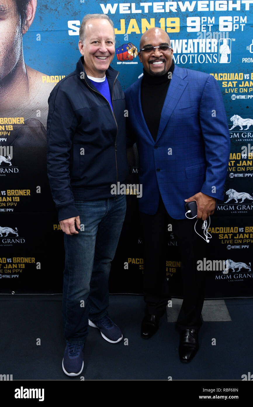 Los Angeles, Ca, USA. 9th Jan, 2019. Jim Gray and Leonard Ellerbe at ...