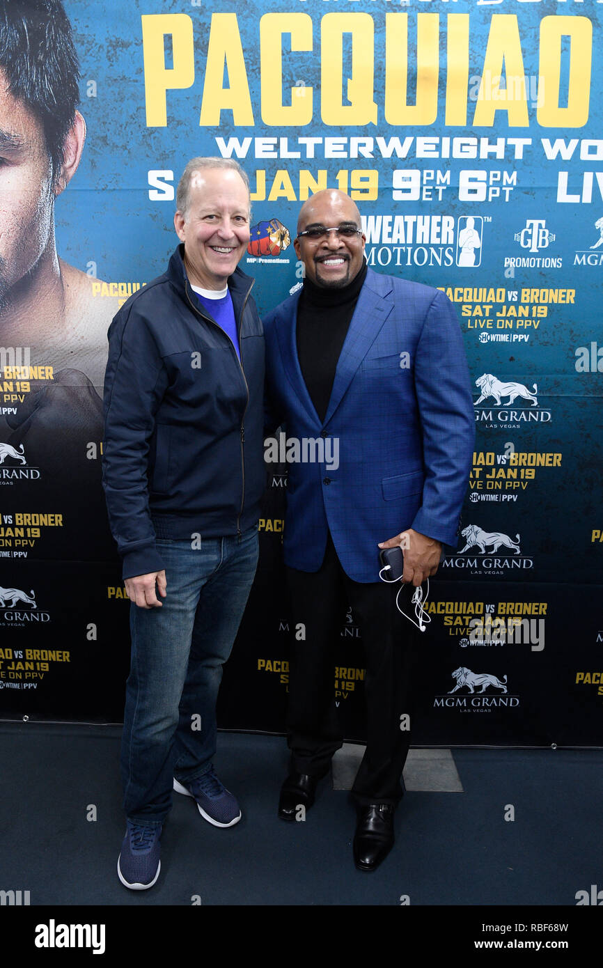 Los Angeles, Ca, USA. 9th Jan, 2019. Jim Gray and Leonard Ellerbe at ...