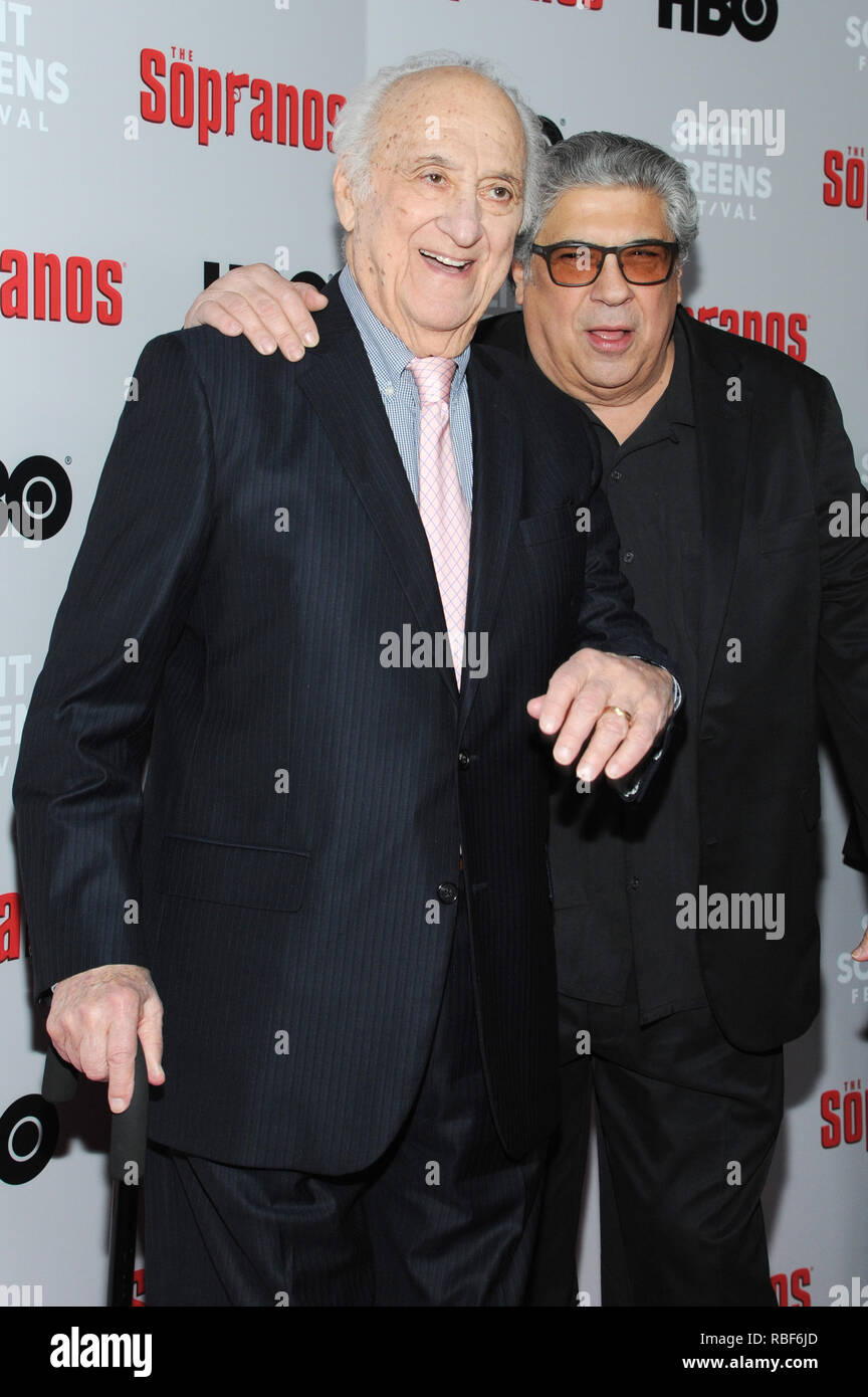 New York, NY, USA. 9th Jan, 2019. Jerry Adler and Vincent Pastore at HBO And Split Screens ...