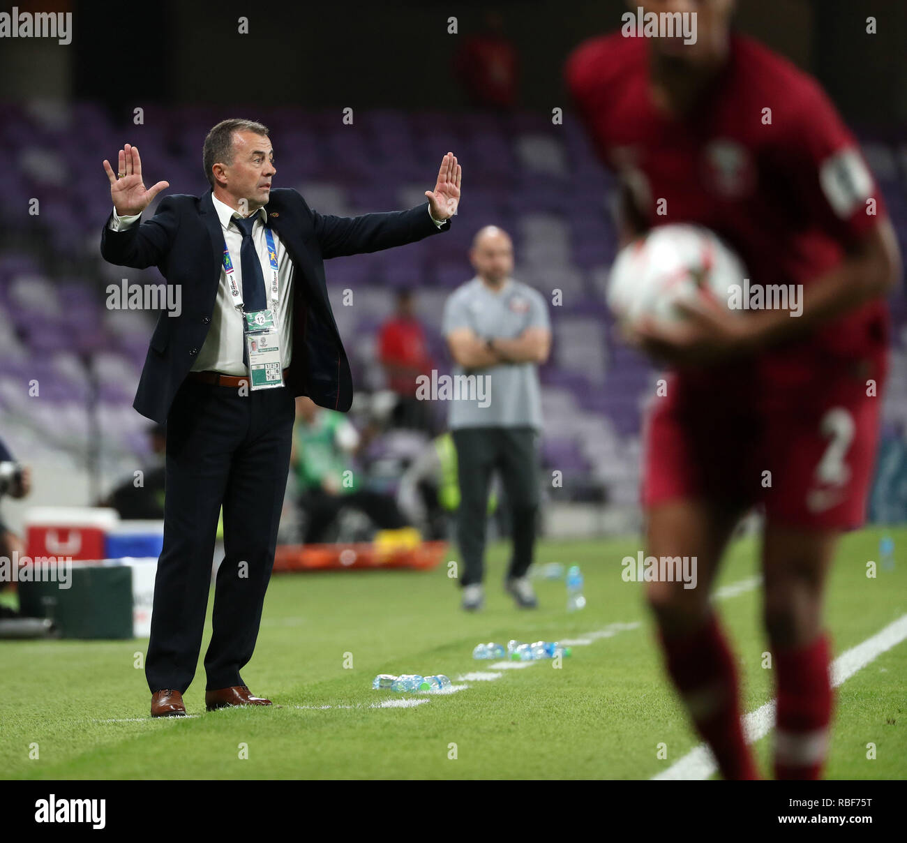Al Ain, United Arab Emirates (UAE). 9th Jan, 2019. Lebanon's head coach ...