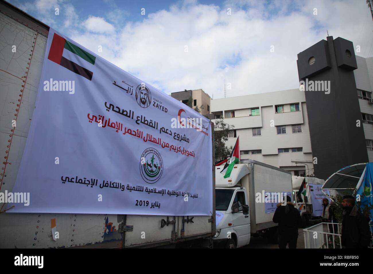Gaza City, The Gaza Strip, Palestine. 9th Jan, 2019. Ministry of Health ...