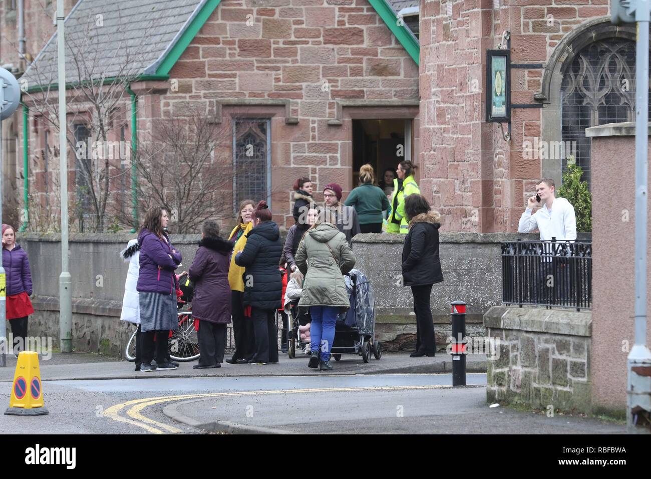 Inverness, Scotland, UK. 10 January 2019: Merkinch Primary School in ...
