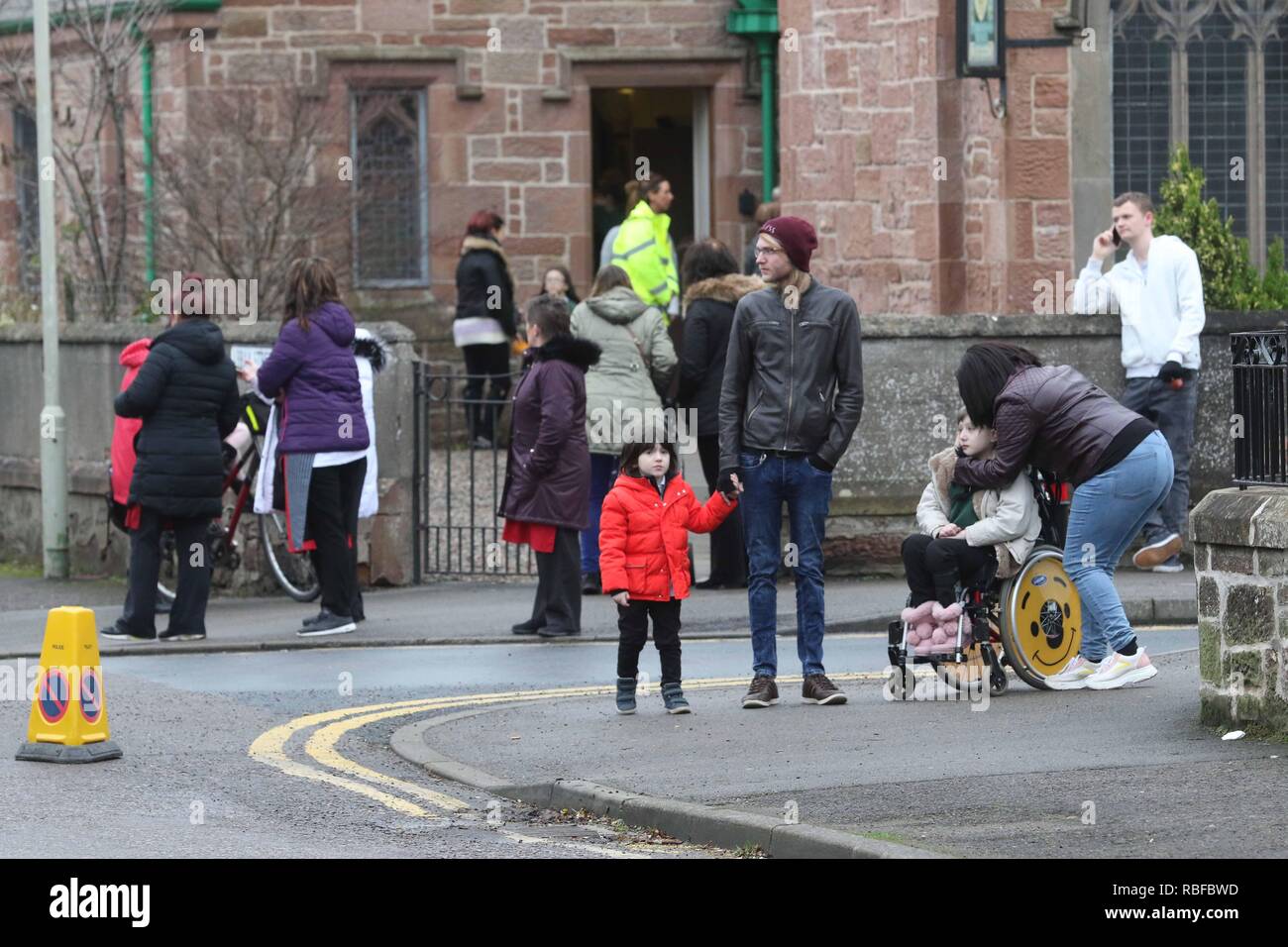 Inverness, Scotland, UK. 10 January 2019: Merkinch Primary School in ...