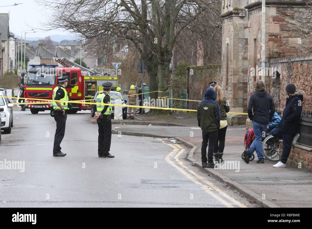 Inverness, Scotland, UK. 10 January 2019: Merkinch Primary School in ...